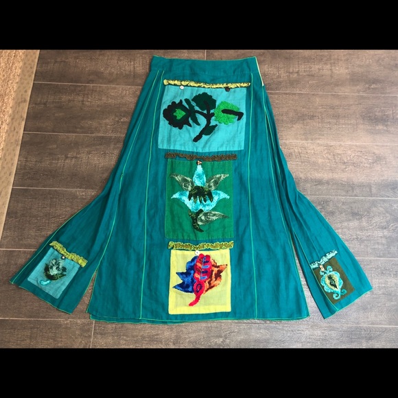 Paul Ropp | Skirts | Paul Ropp Vintage Bohemian Boho Long Wrap Skirt S ...